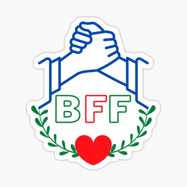 "best friend forever, BFF" Sticker for Sale by Hydarandoka | Redbubble