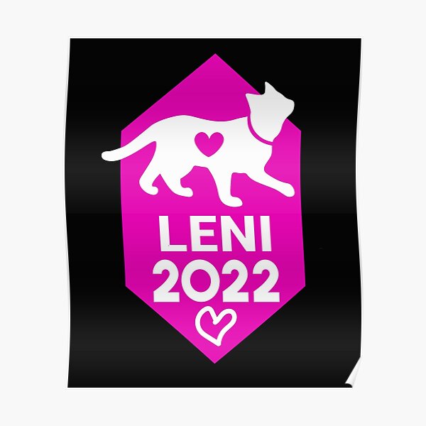 "Leni Robredo For President. 2022. Cat Lovers For Leni" Poster for Sale ...