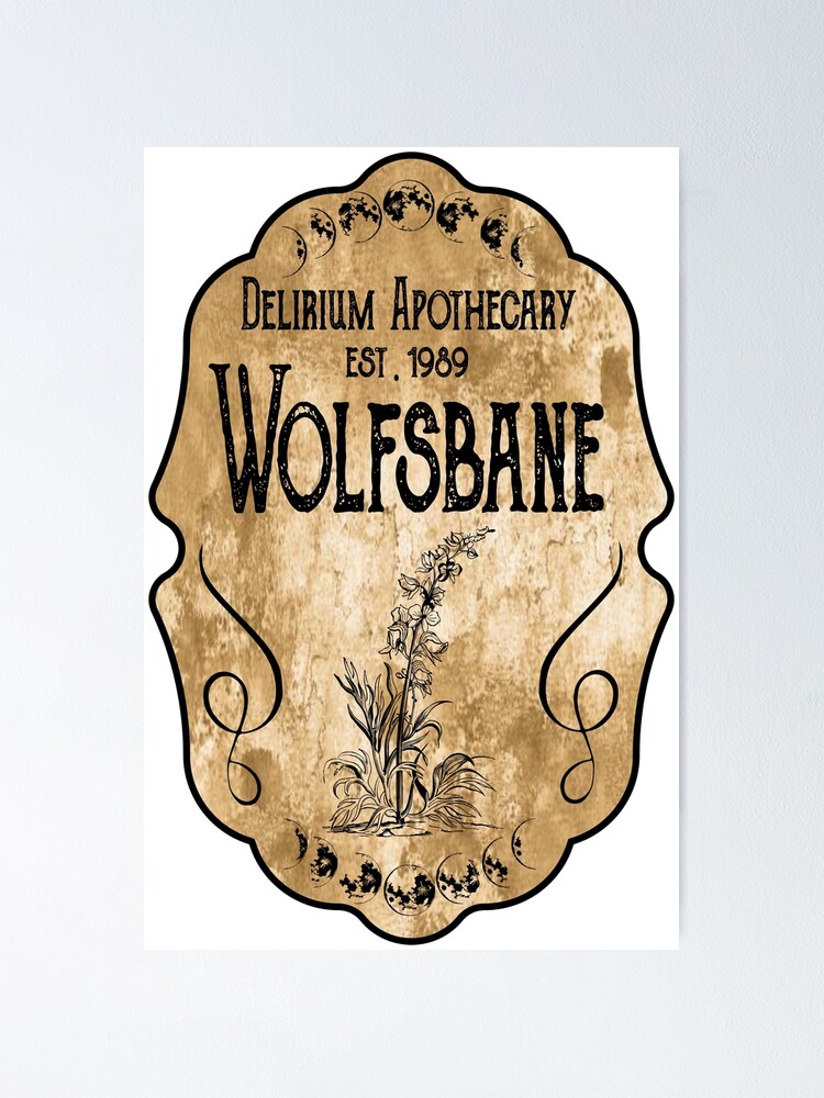 "Wolfsbane potion label" Poster by Freaky-Frenk | Redbubble
