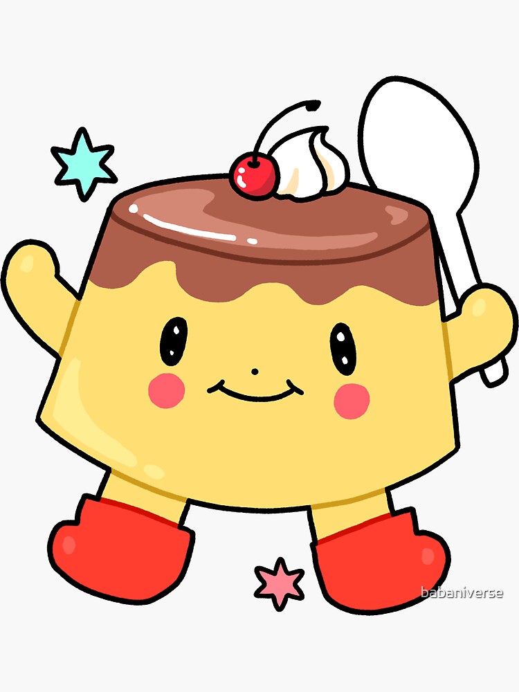 "Happy Puding" Sticker by babaniverse | Redbubble