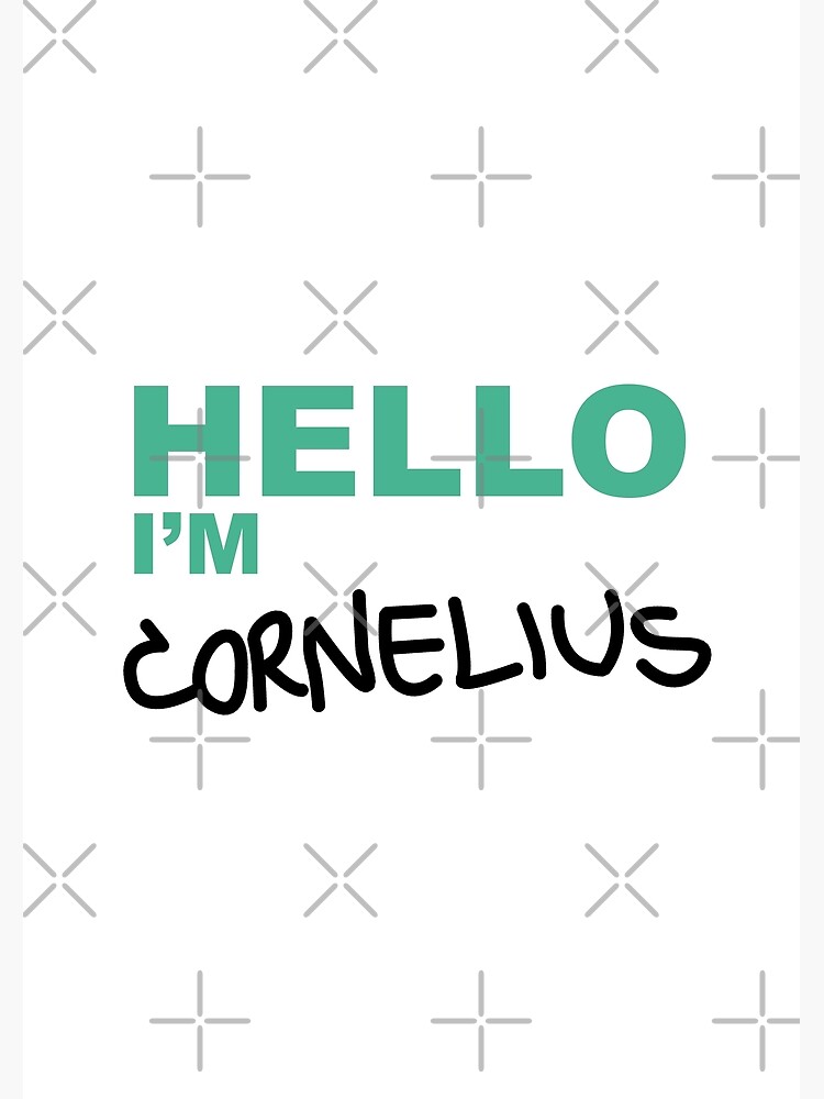 "FIGHT CLUB - CORNELIUS NAME TAG" Poster for Sale by BadPandaArt ...