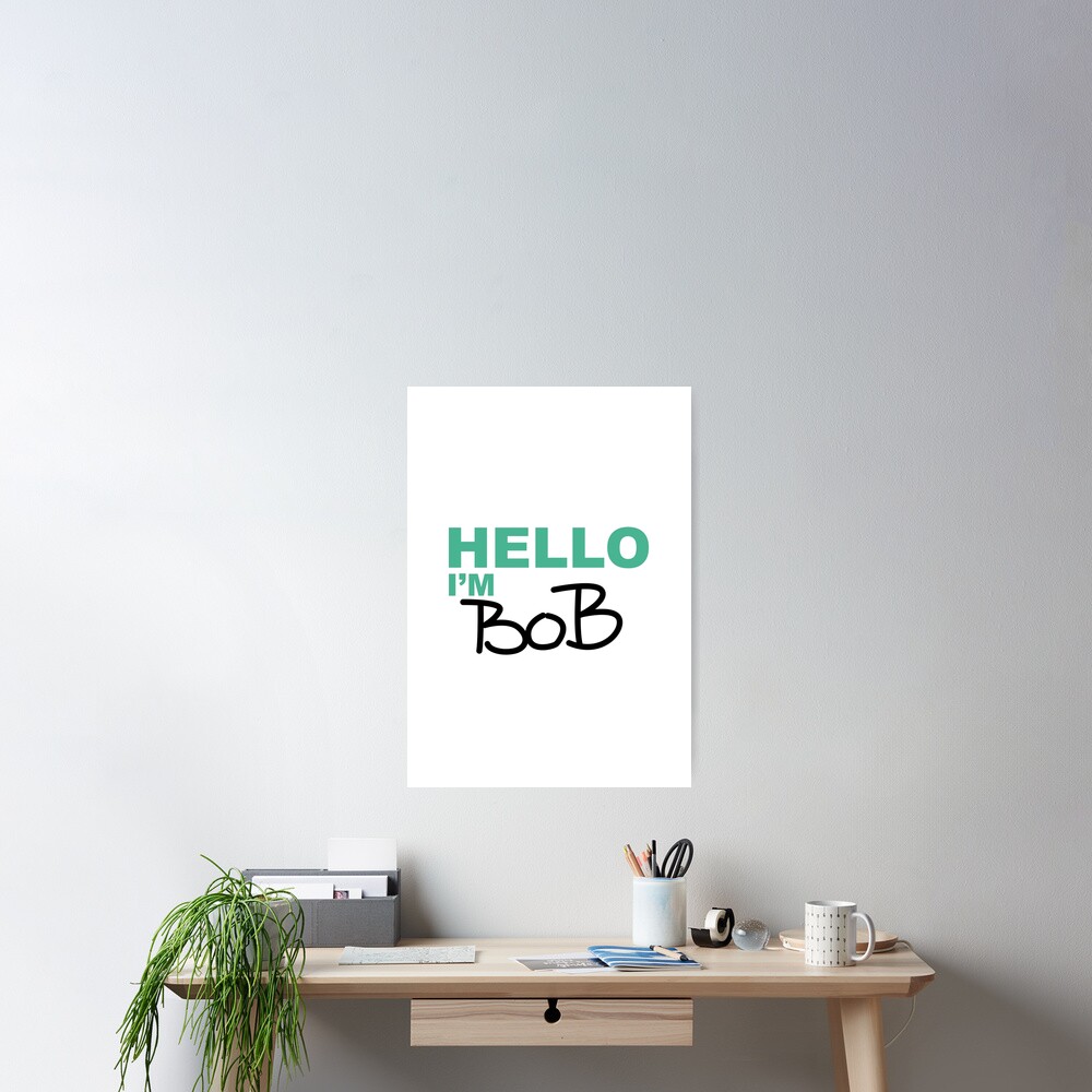 "FIGHT CLUB - BOB NAME TAG" Poster for Sale by BadPandaArt | Redbubble