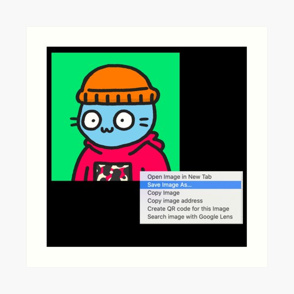 "Right Click Save NFT - Funny NFT Meme " Art Print by nft-millionaire ...