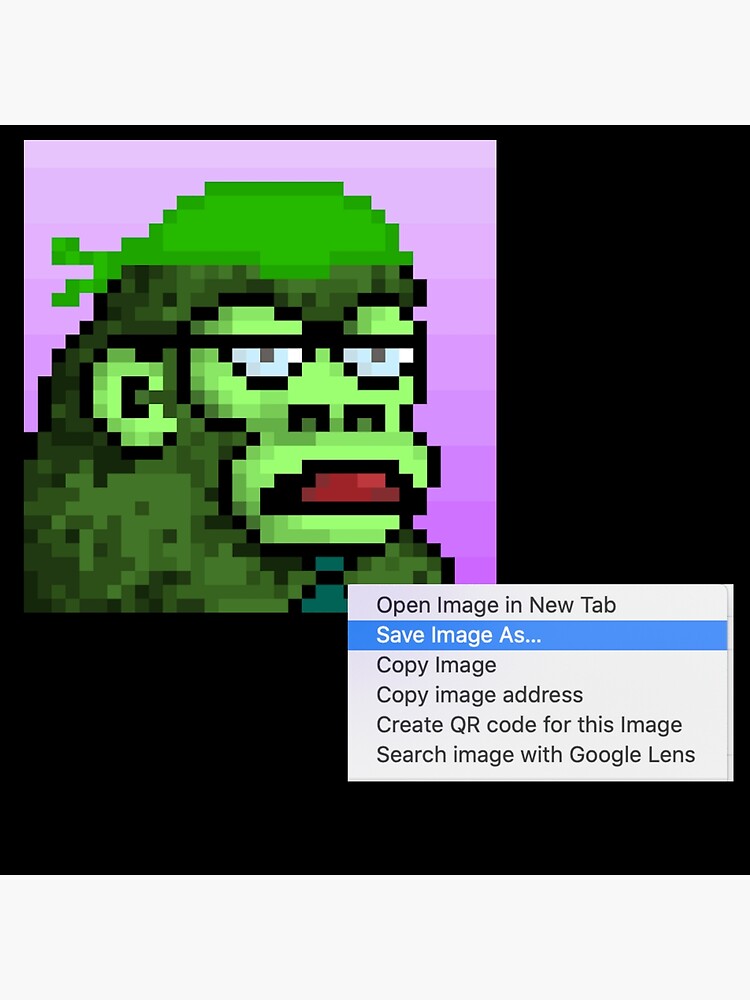 "Right Click Save NFT - Funny NFT Meme " Canvas Print by nft ...