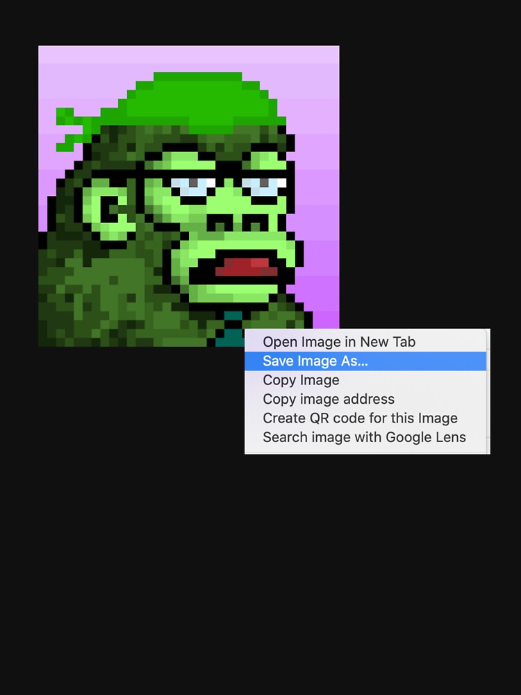 "Right Click Save NFT - Funny NFT Meme " T-shirt by nft-millionaire ...