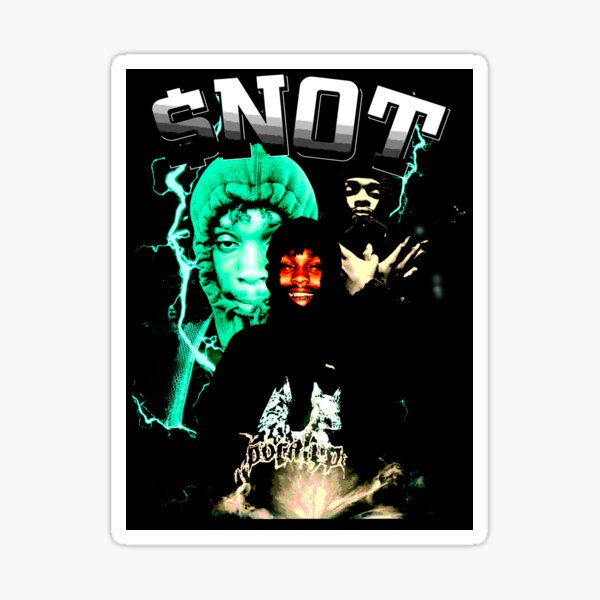 "SNOT Bootleg design (Rapper)" Sticker by MadeByTheGods | Redbubble