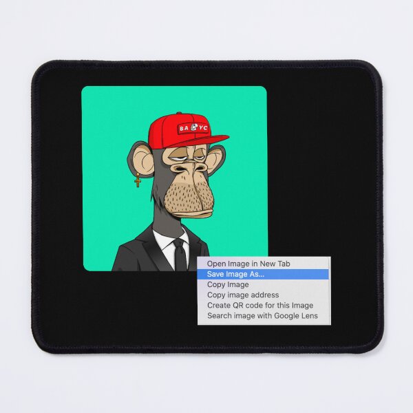 "Right Click Save NFT - Funny NFT Meme " Mouse Pad by nft-millionaire ...