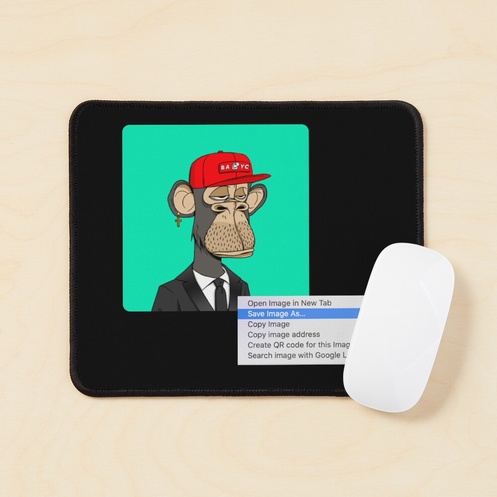 "Right Click Save NFT - Funny NFT Meme " Mouse Pad by nft-millionaire ...