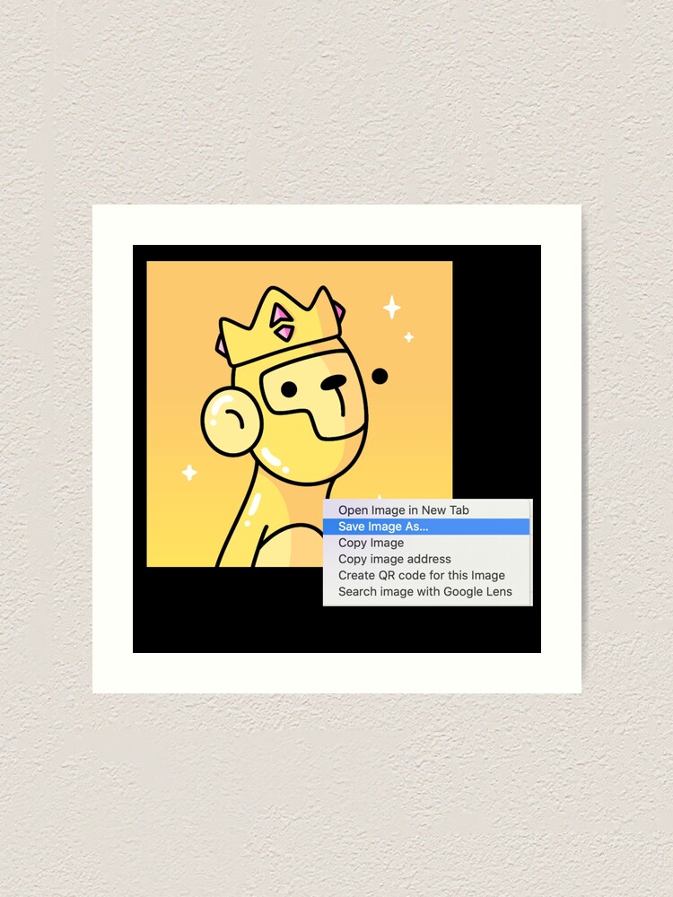 "Right Click Save NFT - Funny NFT Meme " Art Print by nft-millionaire ...