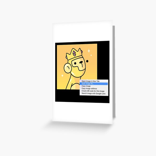 "Right Click Save NFT - Funny NFT Meme " Greeting Card by nft ...