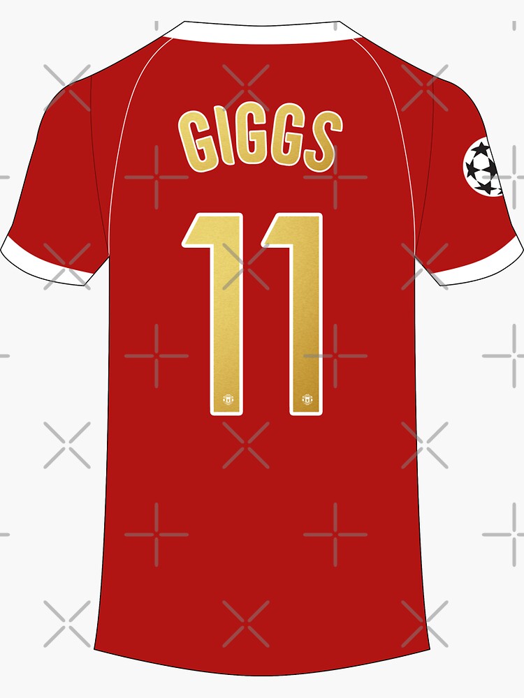 "Ryan Giggs - United 06 Home Kit" Sticker by OnTargetSports | Redbubble