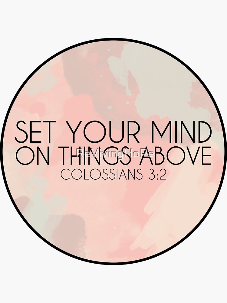 "Colossians" Sticker by ReVivingHoPe | Redbubble
