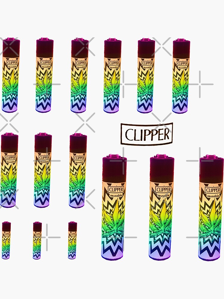 "Clipper lighter multi pack" Sticker by ChloeNeko | Redbubble