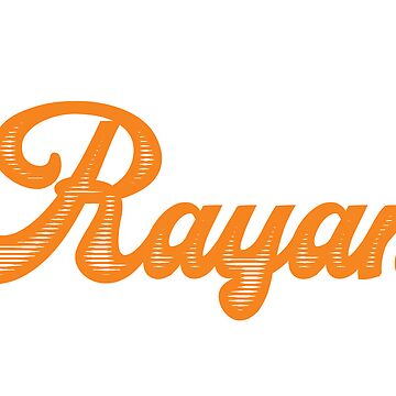 "Rayan name" Sticker for Sale by Inari Designs | Redbubble