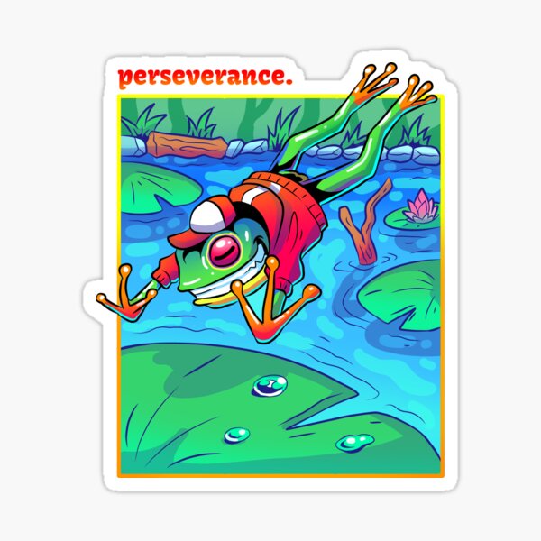 "perseverance." Sticker by stinkyp | Redbubble