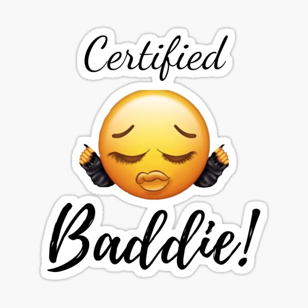 "Certified Baddie Fashion Design" Sticker by Elitestorefront | Redbubble
