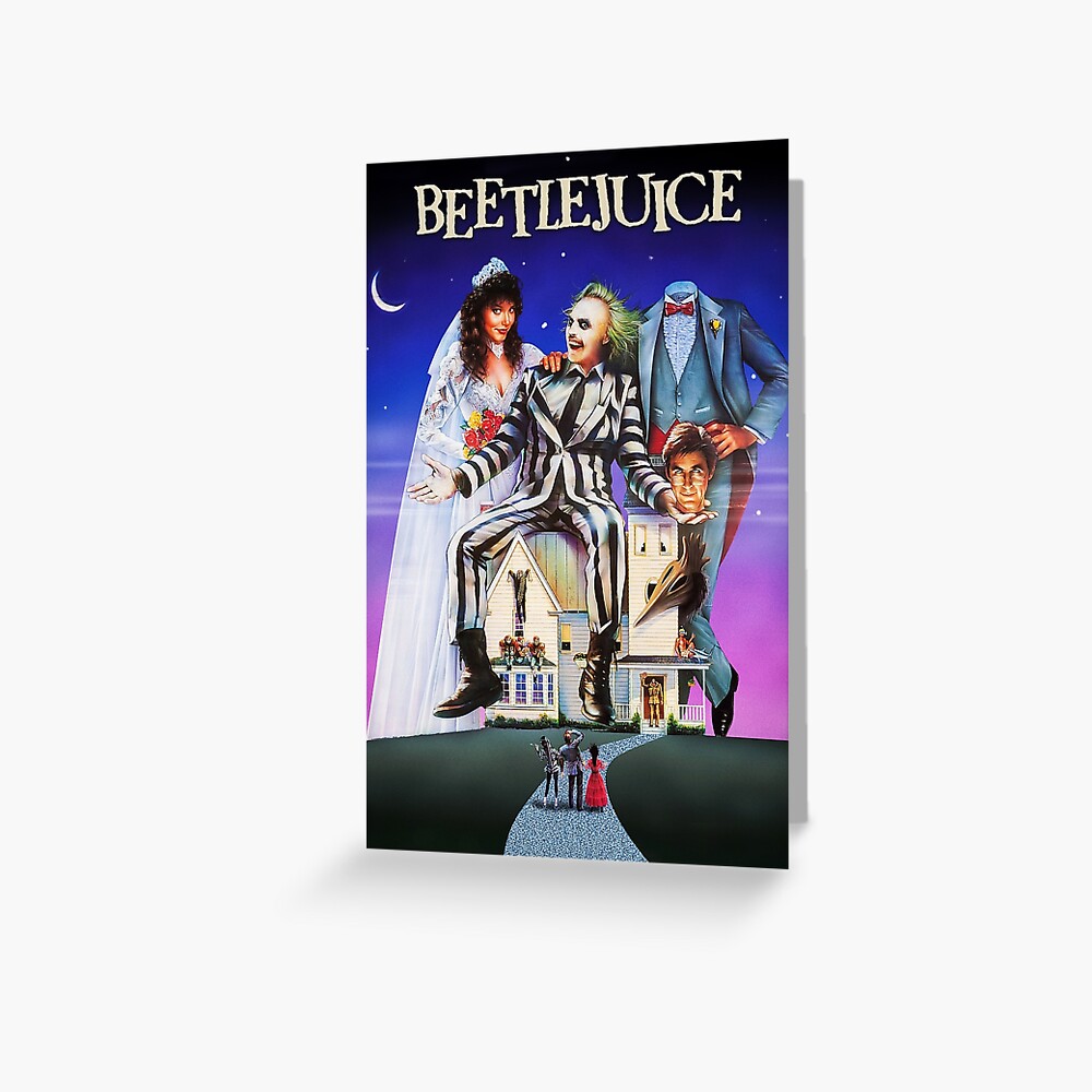 "Beetlejuice" Greeting Card by obelixdesign | Redbubble