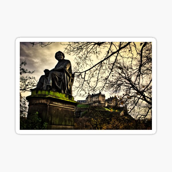 "Statue of Sir James Young Simpson" Sticker by BrixhamArt | Redbubble