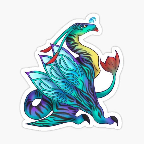 "Blue Pandora Banshee/Ikran" Sticker for Sale by ConvenientCat | Redbubble