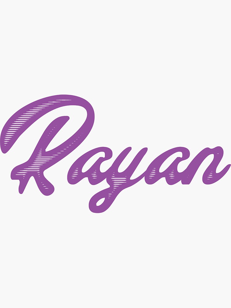 "retro RAYAN" Sticker for Sale by Pedro-orange | Redbubble