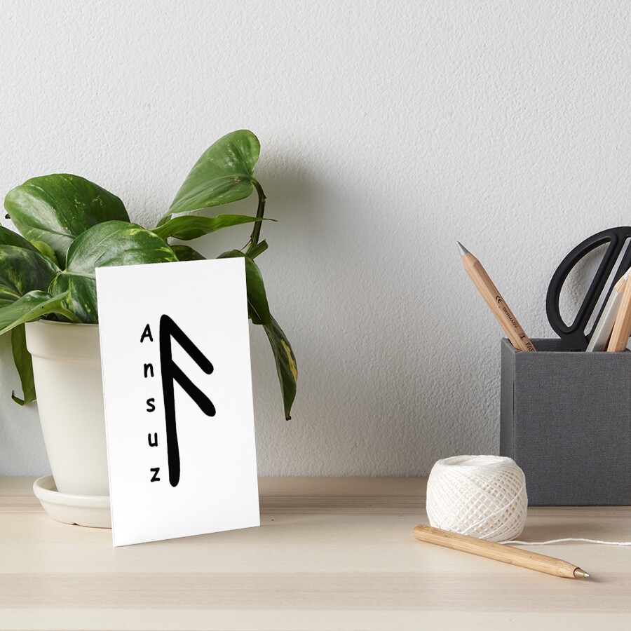 "Ansuz rune" Art Board Print by Radixbarny | Redbubble