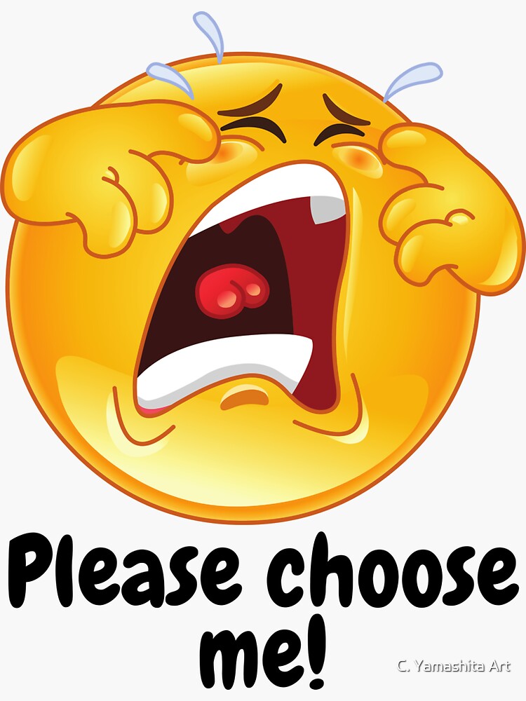 "Please choose me." Sticker by c-yamashita | Redbubble