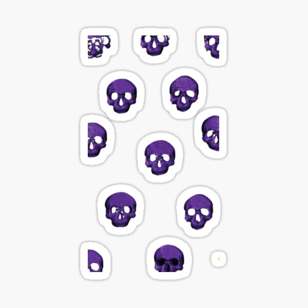 "purple skulls" Sticker by KASTOM01 | Redbubble