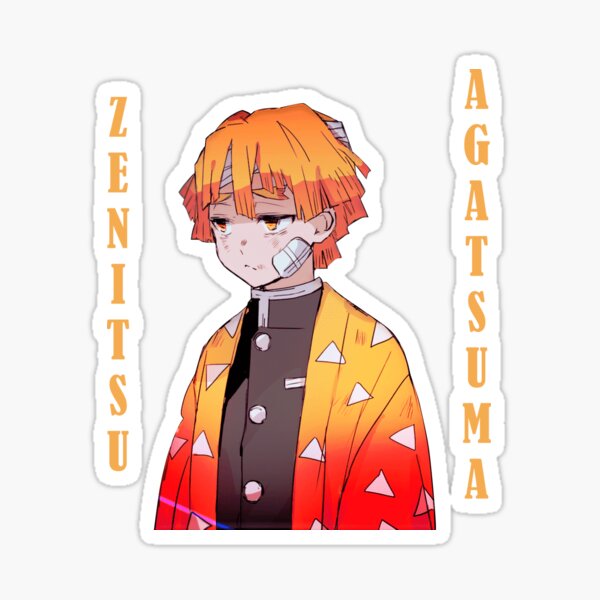 "Zenitsu Agatsuma" Sticker by Heidytiara | Redbubble