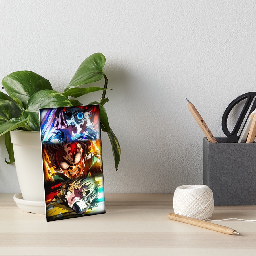 "Tanjiro,inosuke,Zenitsu." Art Board Print by GenzCloths | Redbubble