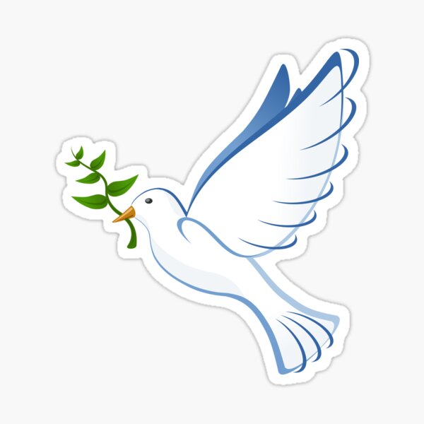 "Dove of peace" Sticker for Sale by fourretout | Redbubble