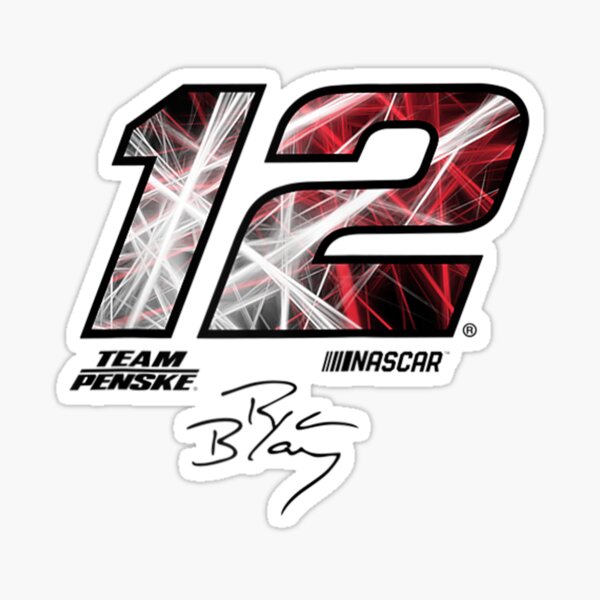 "Ryan Blaney USA flag 12" Sticker for Sale by ghinmathier | Redbubble
