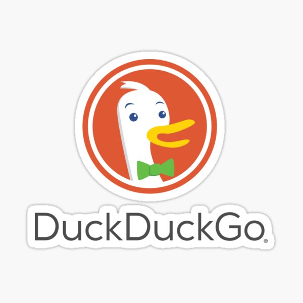 "Duckduckgo Logo Sticker" Sticker by OliverScholz | Redbubble