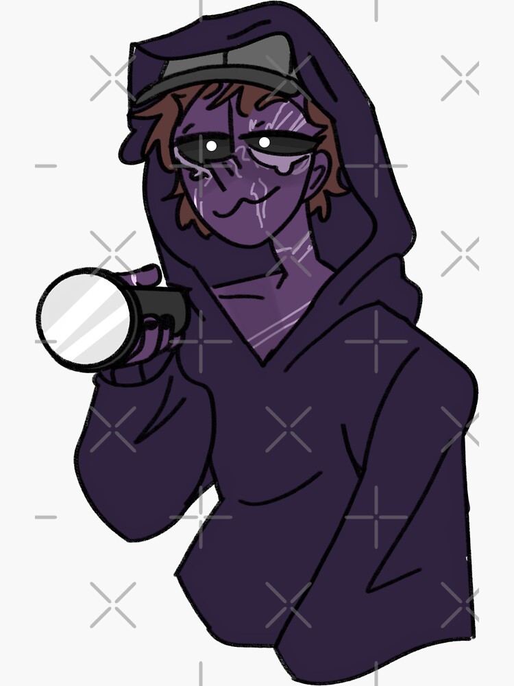 "Michael Afton Flashlight" Sticker for Sale by EggrollsRppl2 | Redbubble