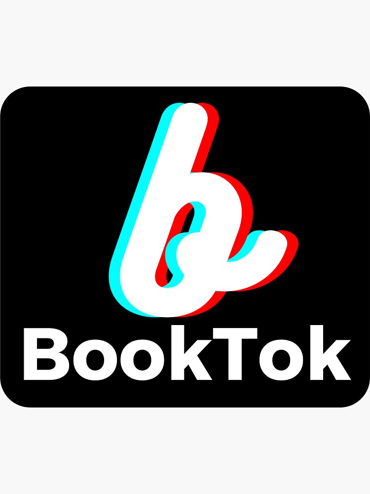 "Book Tok White Logo" Sticker for Sale by noreadingdegree | Redbubble