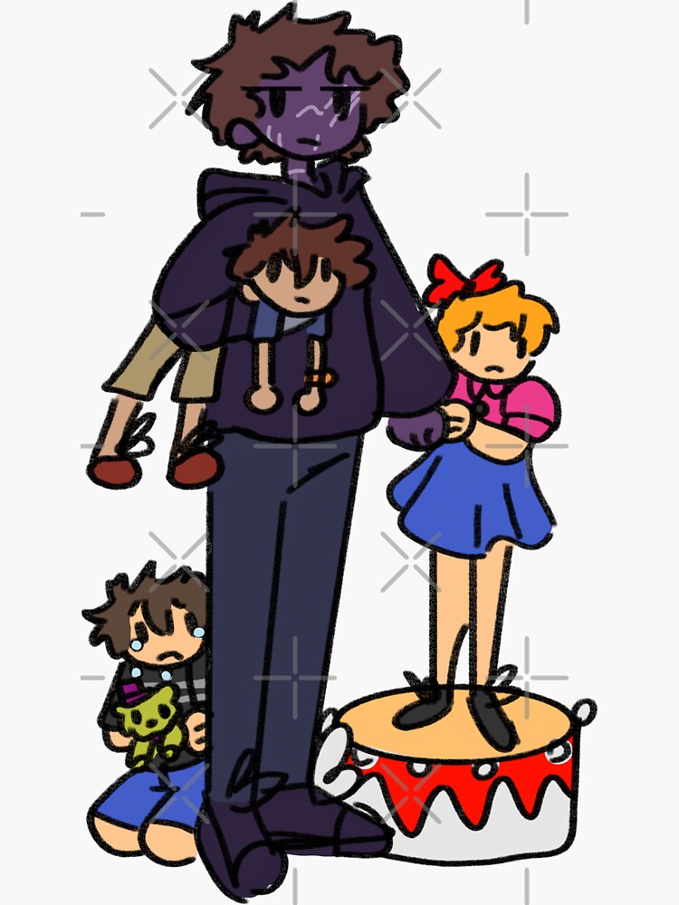 "Michael and the kids" Sticker for Sale by EggrollsRppl2 | Redbubble