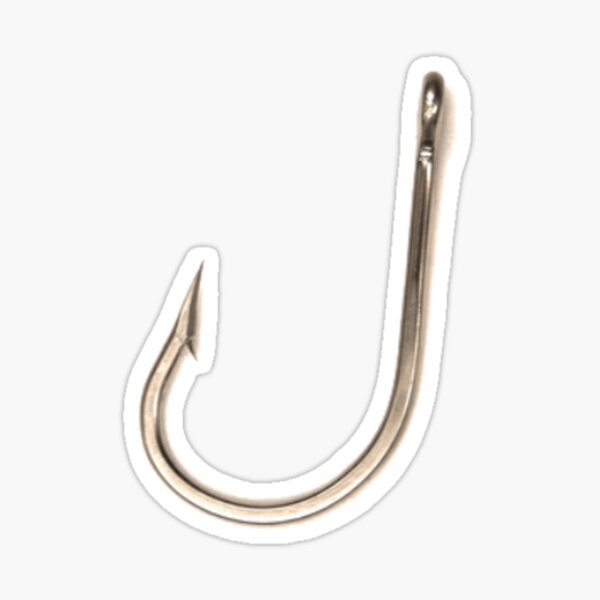 "Fish Hook" Sticker by janachesnut | Redbubble