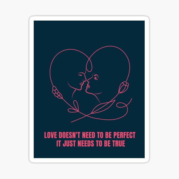 "Love Line art stickers by Qsnam-Mehar Designed " Sticker for Sale by ...