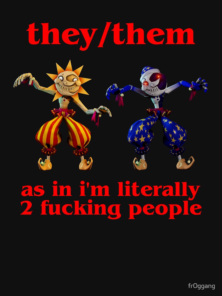 "FNAF sundrop and moondrop lgbt meme " Pullover Hoodie by fr0ggang ...