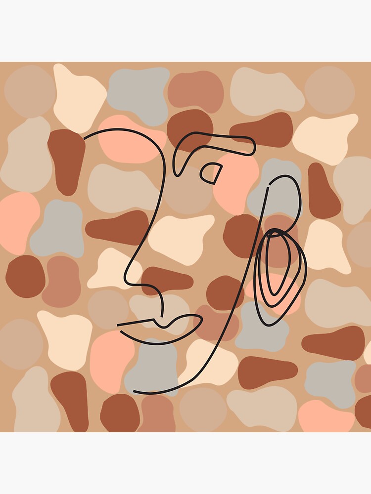 "woman line pattern" Sticker for Sale by deavvdvx | Redbubble