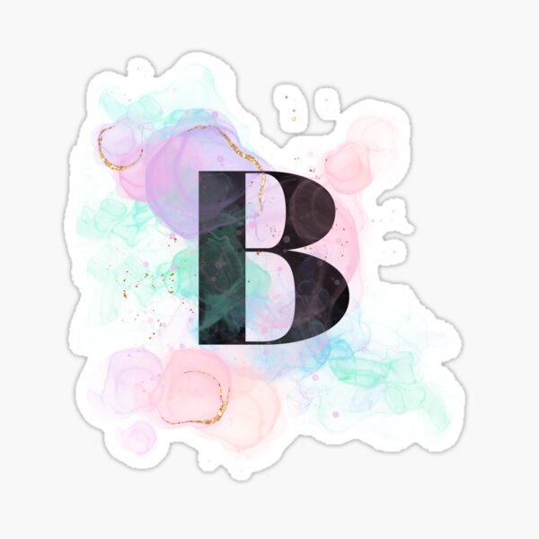 "Letter B" Sticker for Sale by bigkmd | Redbubble