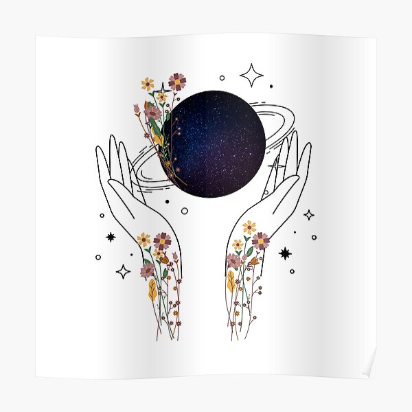 "the magic of the universe line art" Poster by deavvdvx | Redbubble