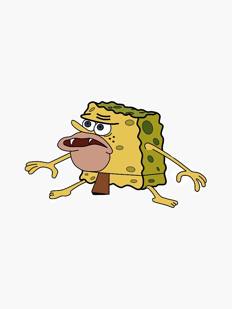 "Spongegar Spongebob" Sticker for Sale by Aparou | Redbubble