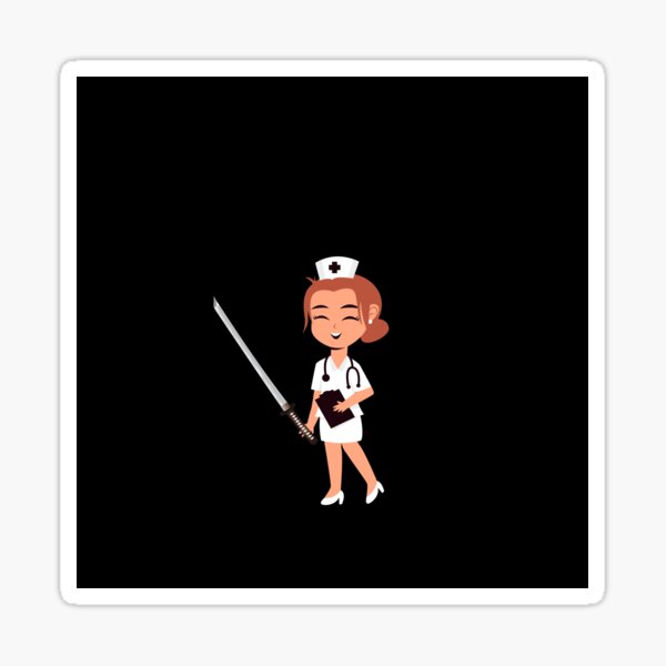 "Nurse Ninja" Sticker for Sale by Jettees | Redbubble