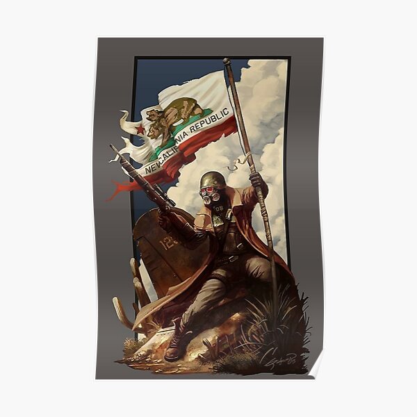 "Fallout New Vegas The NCR Flag" Poster by Alfi-Red | Redbubble