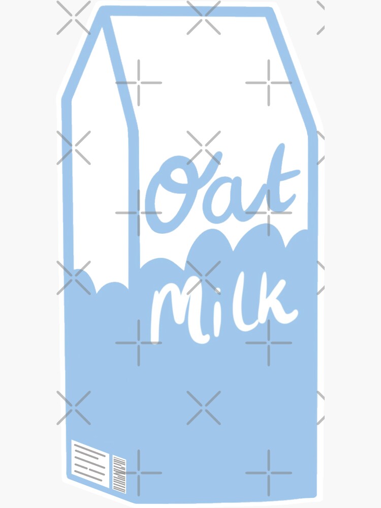 "Oat Milk Carton" Sticker by JennyPrintsUK | Redbubble