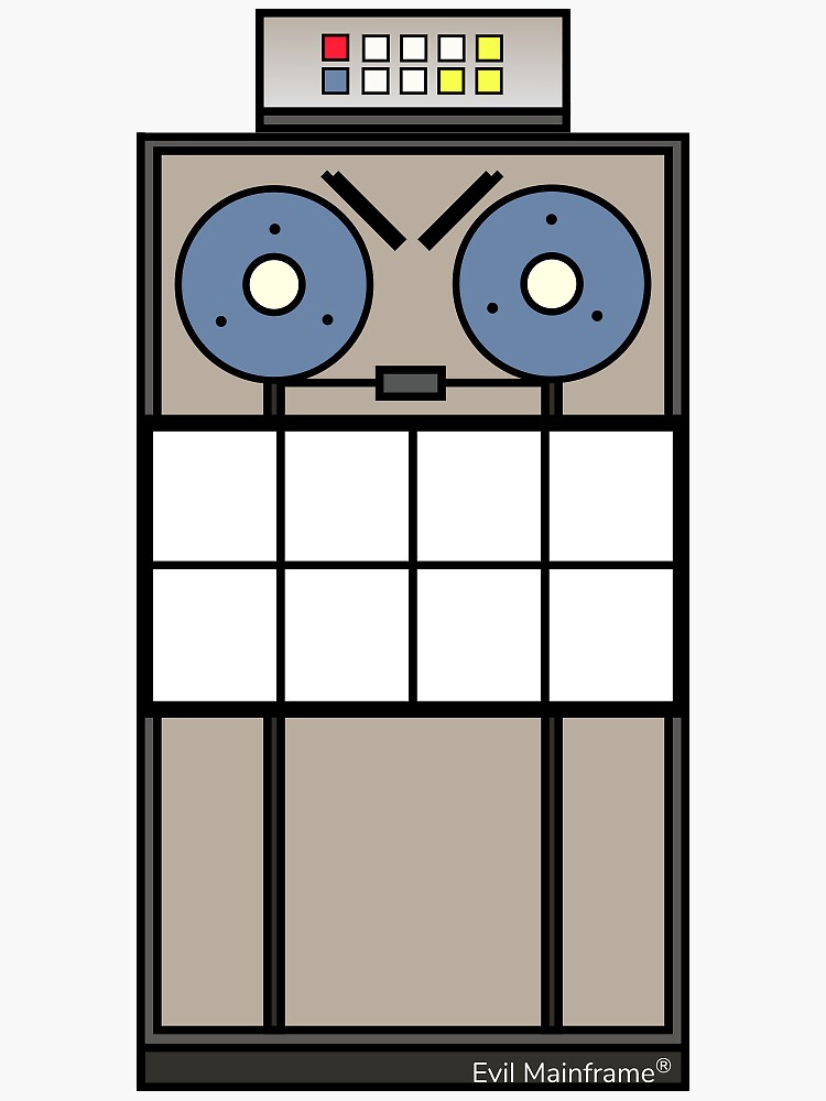 "Evil Mainframe Blue Team" Sticker for Sale by mainframed767 | Redbubble