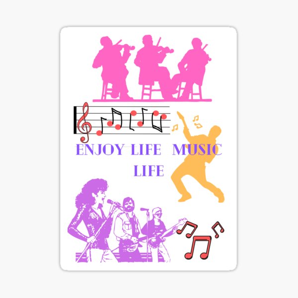 "ENJOY LIFE" Sticker by A-Z-shoppee | Redbubble