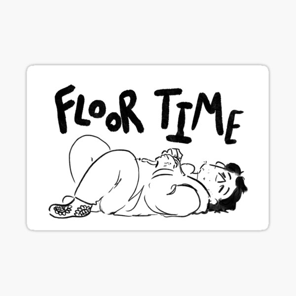 "floor time" Sticker by Bee-bud | Redbubble