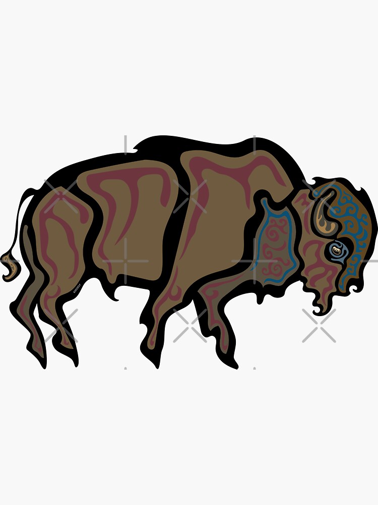 "Still Buffalo Respect Indigenous WAWEZHI CANADA" Sticker by WAWEZHI ...