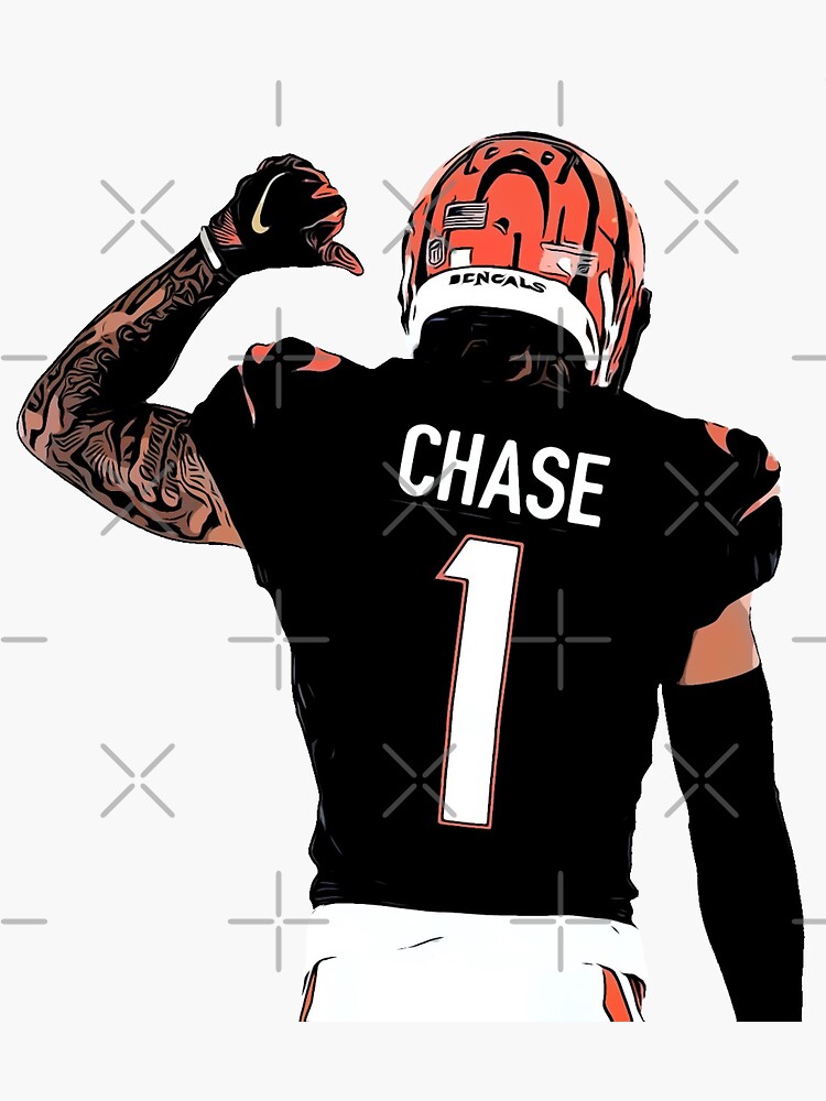 "Ja Marr Chase Sticker" Sticker for Sale by RB941 | Redbubble